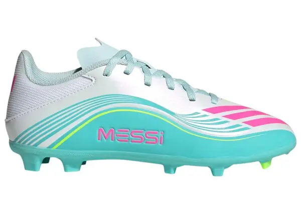 Adidas F50 League Fg/mg Messi Aurora Radiante Pack - Cloud White/lucid Pink/flash Aqua