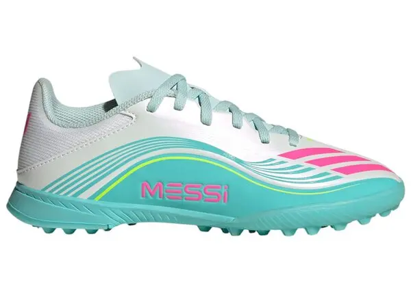 Adidas F50 League Tf Messi Aurora Radiante Pack - Cloud White/lucid Pink/flash Aqua