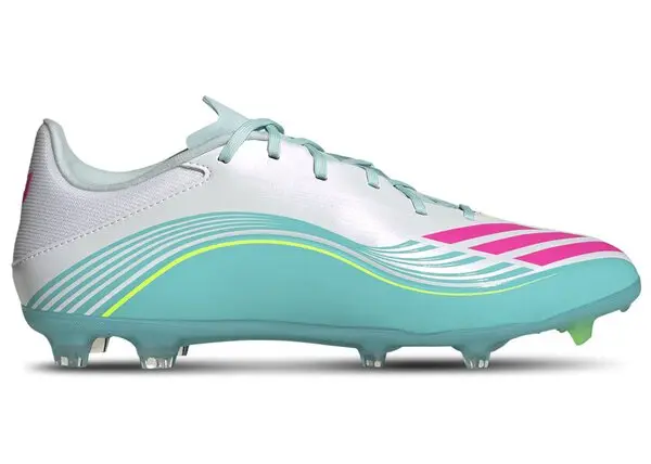 Adidas F50 League Fg/mg Messi Aurora Radiante Pack - Cloud White/lucid Pink/flash Aqua