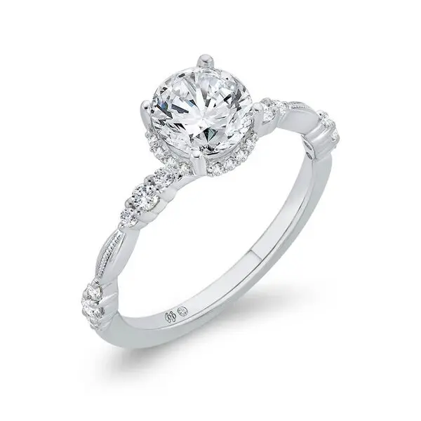 BELLA PONTE Diamond Semi-mount Ring Setting 14k - Wg