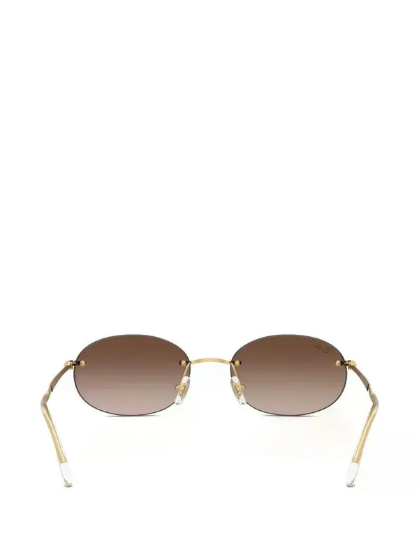 Ray-ban Oval Frame Sunglasses - Neutrals