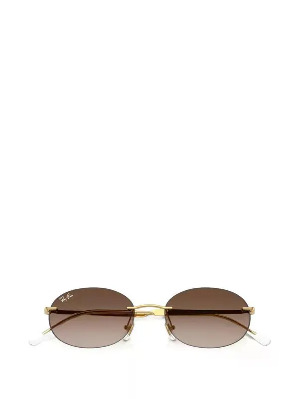 Ray-ban Oval Frame Sunglasses - Neutrals