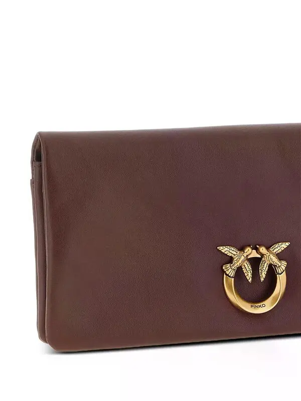 Pinko Logo-detail Clutch Bag - Red