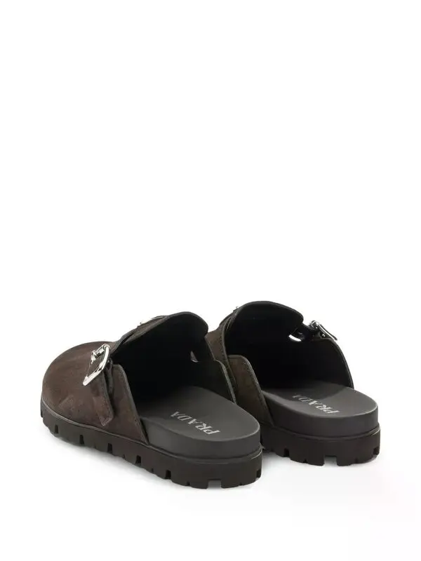 Prada Buckle Strap Loafers