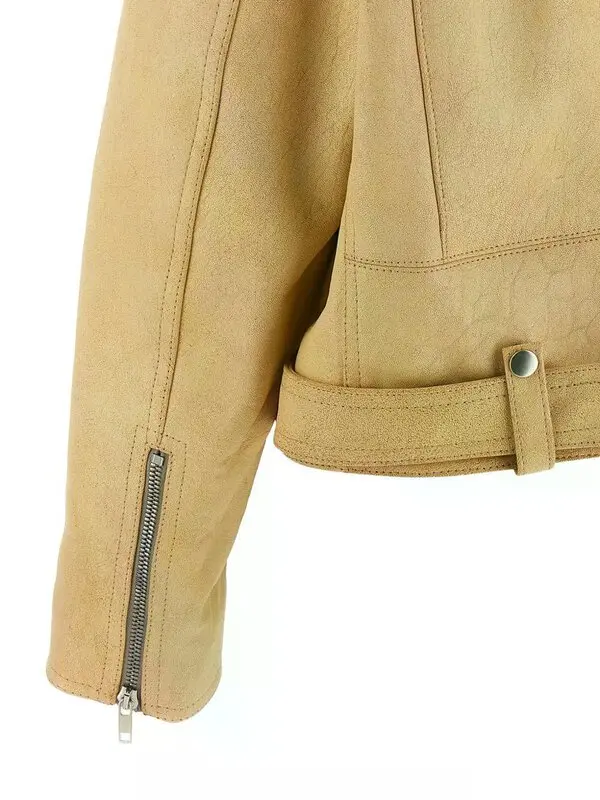 Rick Owens Biker Jumbo Stooges Jacket - Neutrals