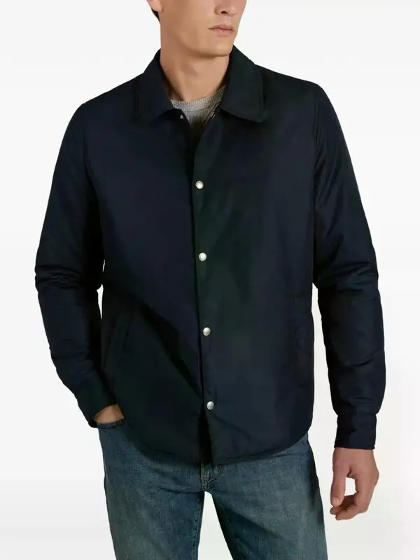 SLOWEAR Padded Shirt Jacket - Blue