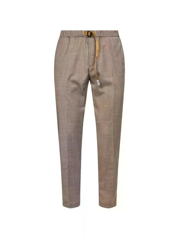WHITE SAND Belted Trousers