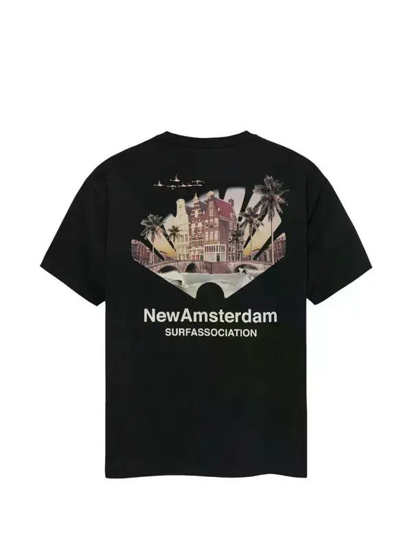 NEW AMSTERDAM SURF ASSOCIATION Tropical Print T-shirt
