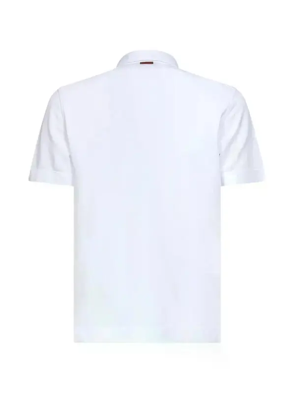 Zegna Chest Pocket-trim Polo Shirt - White