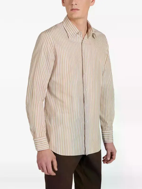 SLOWEAR Striped Shirt - Neutrals