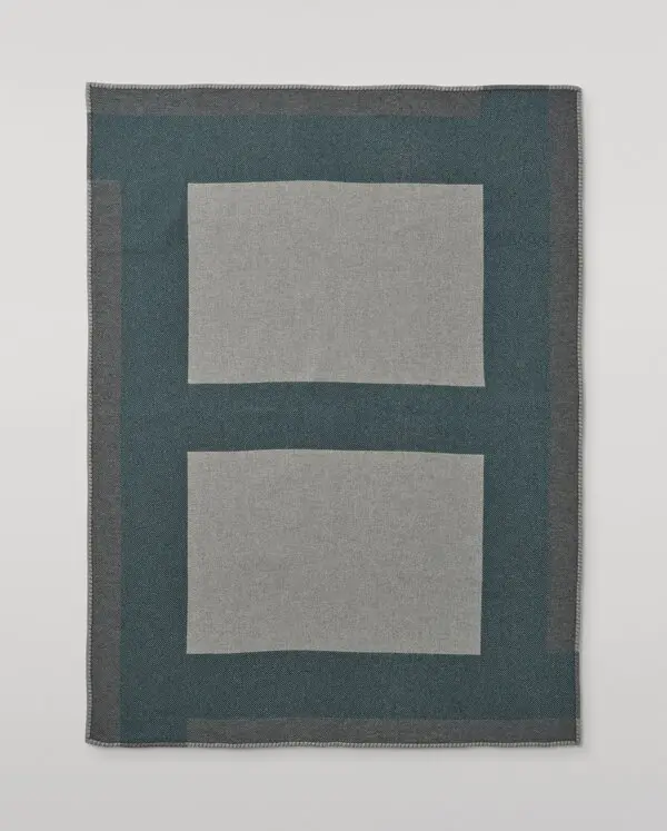 Johnstons Of Elgin Green Geometric Throw