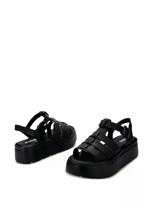 Melissa Up Platform Strap Sandals - Black