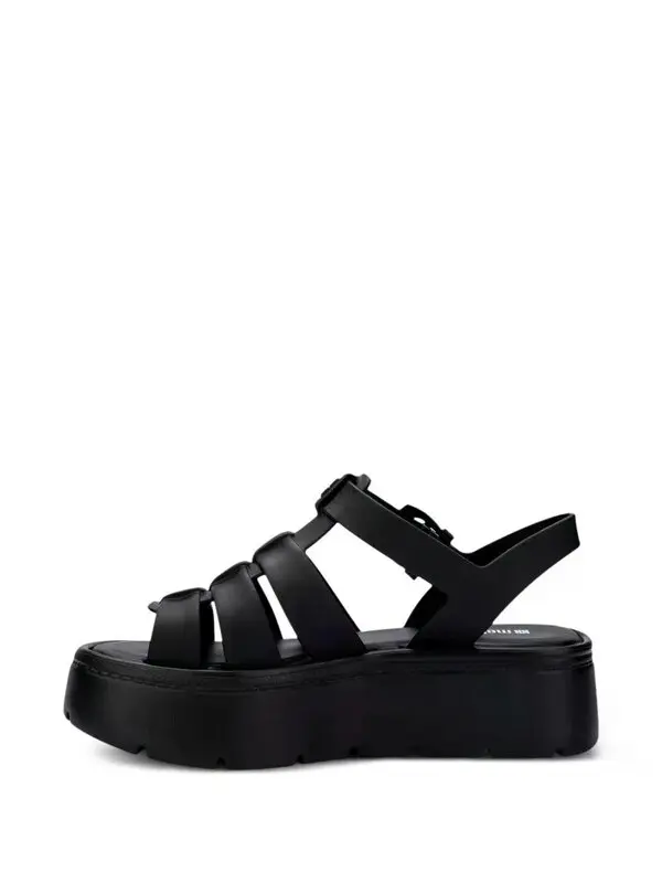 Melissa Up Platform Strap Sandals - Black