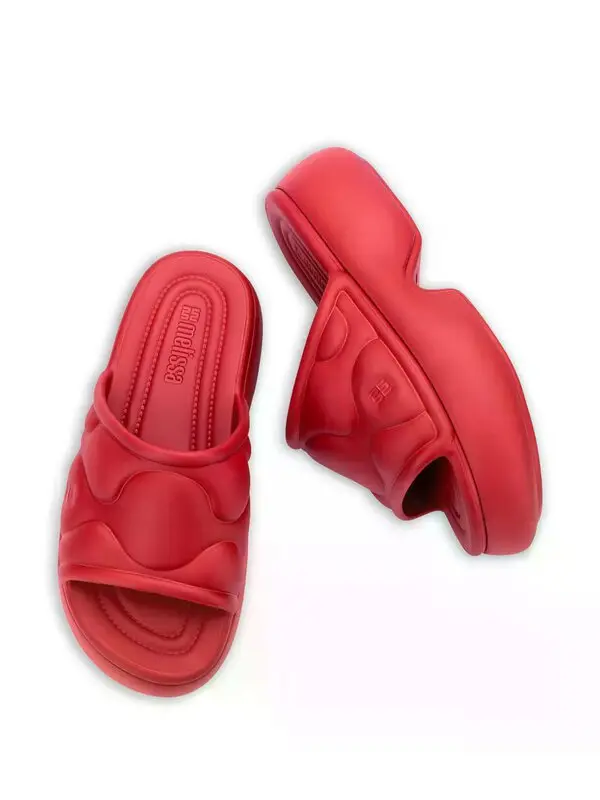 Melissa Free Puff Platform Slides - Red