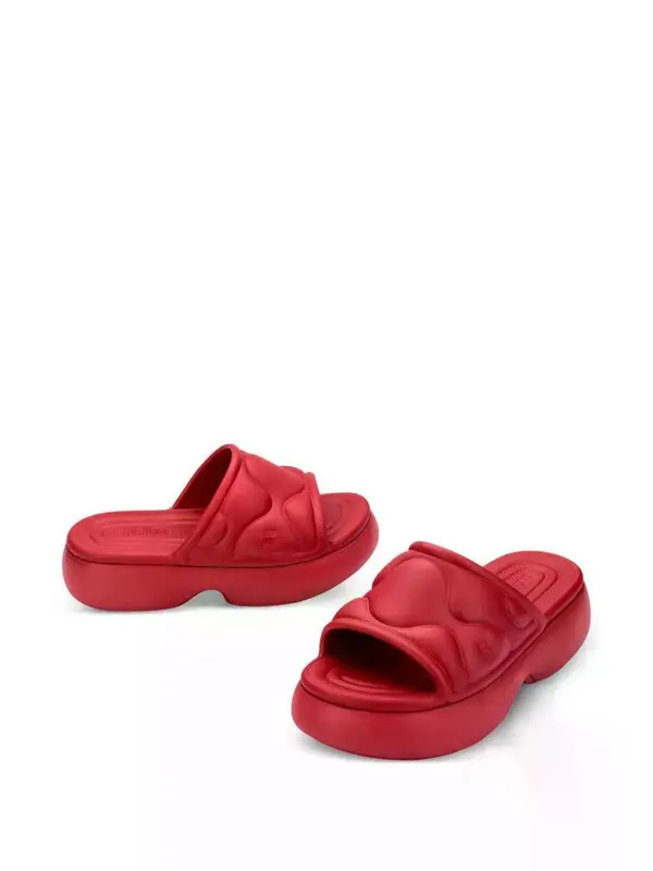 Melissa Free Puff Platform Slides - Red