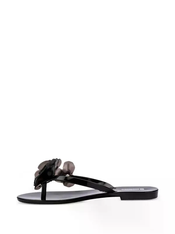 Melissa Harmonic Springtime Flip-flops - Black