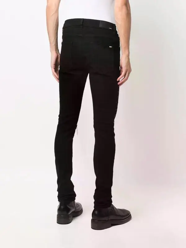Amiri Crystal Painter Skinny Jeans