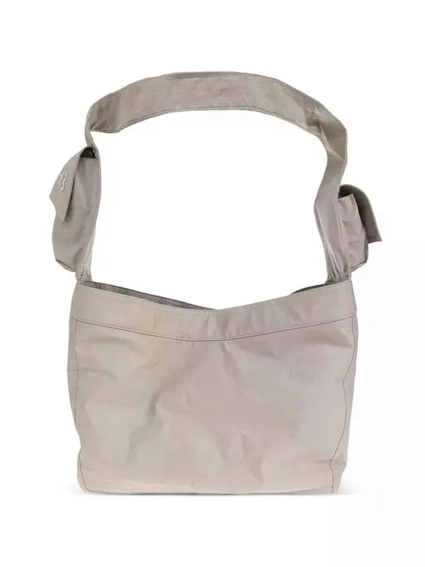 Y3 Newspaper Pocket Detail Tote Bag - Neutrals