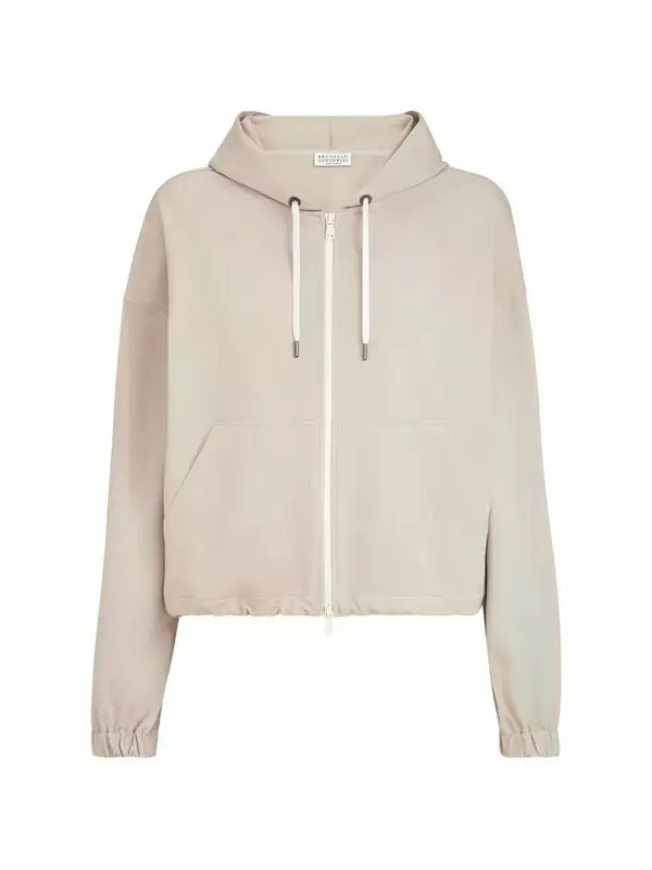 Brunello Cucinelli Couture Interlock Hooded Sweatshirt