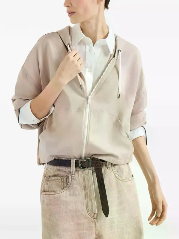 Brunello Cucinelli Couture Interlock Hooded Sweatshirt