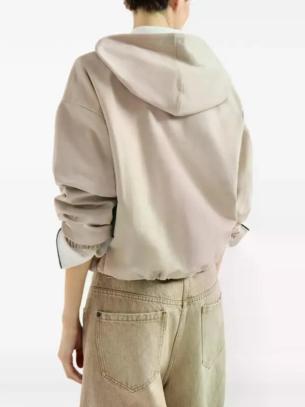 Brunello Cucinelli Couture Interlock Hooded Sweatshirt