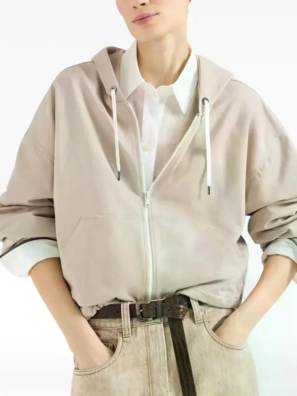 Brunello Cucinelli Couture Interlock Hooded Sweatshirt