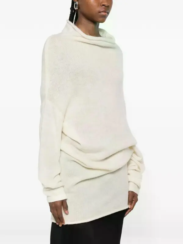 VIKTORIA CHAN Juliet Skewed Sweater - White