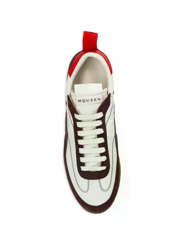 Alexander McQueen Panelled Lace-up Sneakers - Neutrals