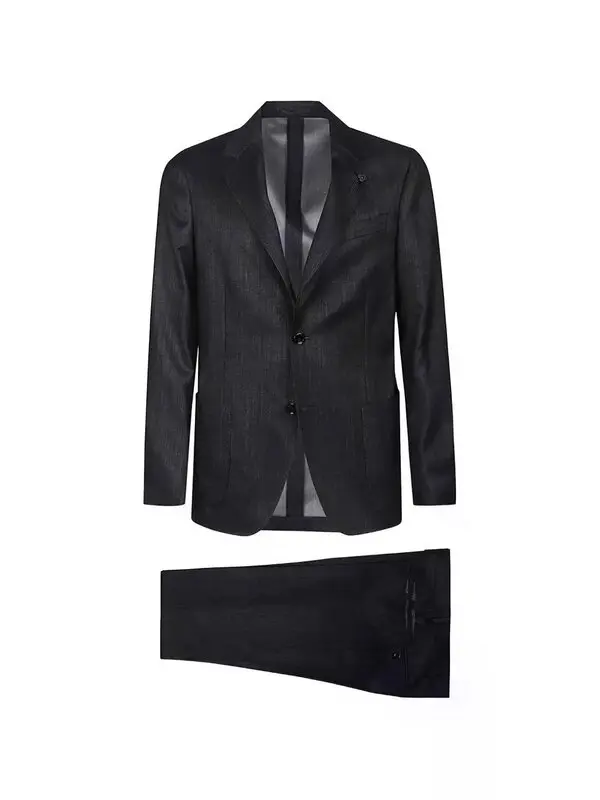 LARDINI Notched-lapels Suit - Grey