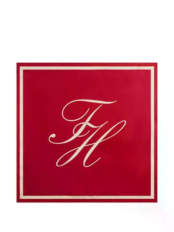 Tommy Hilfiger Printed Scarf - Red
