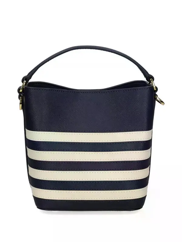 Ralph Lauren Leather Striped Satchel
