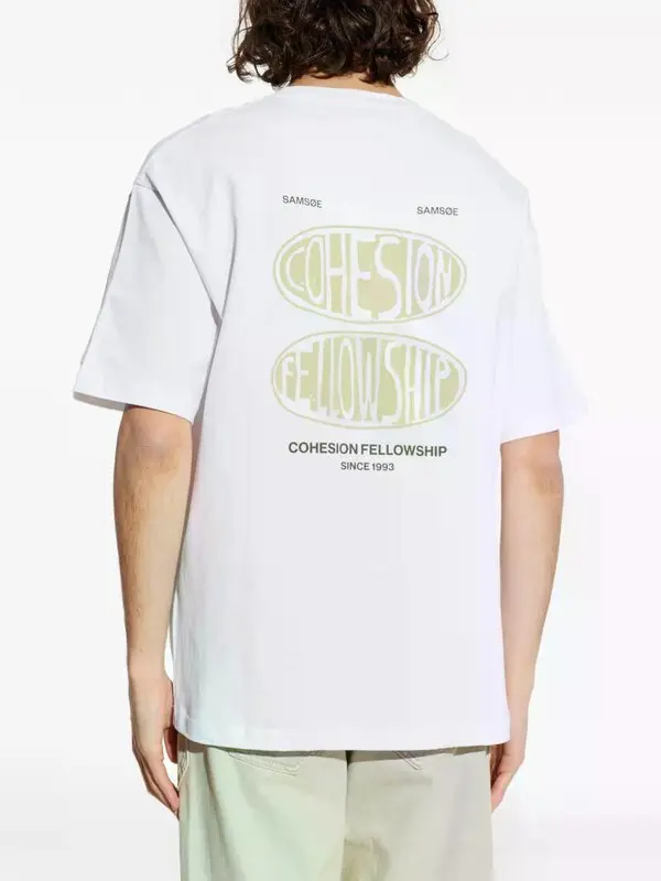 SAMSOE SAMSOE Sacohen Graphic-print T-shirt - White