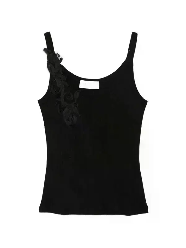 ERMANNO FIRENZE Floral Applique Top