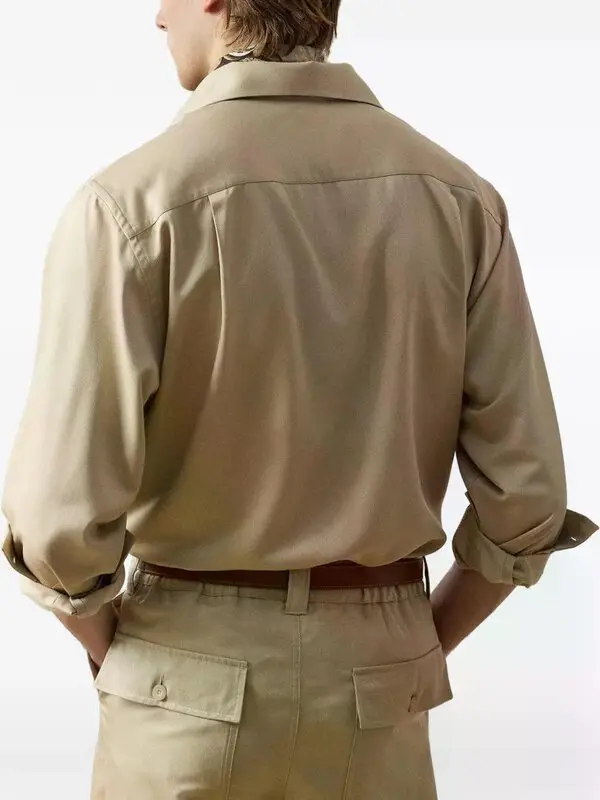 Ralph Lauren Purple Label Pocket Long-sleeve Shirt - Neutrals