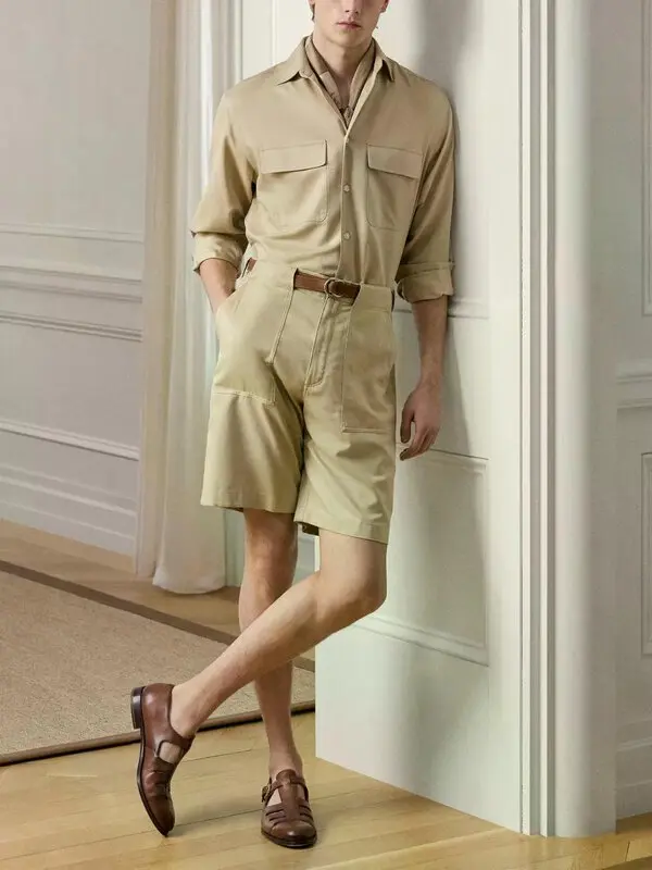 Ralph Lauren Purple Label Pocket Long-sleeve Shirt - Neutrals
