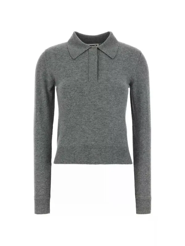 JIL SANDER Wool Polo Top