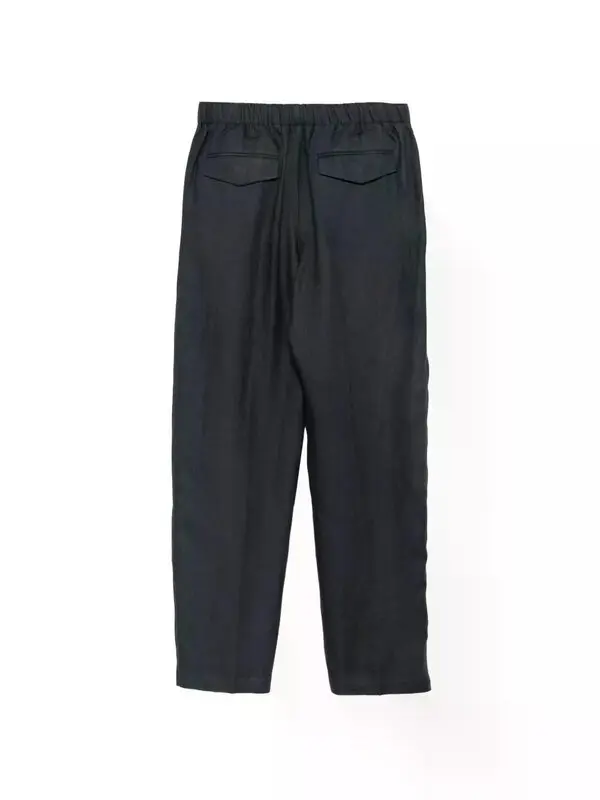 LARDINI Elasticated-waistband Trousers - Blue