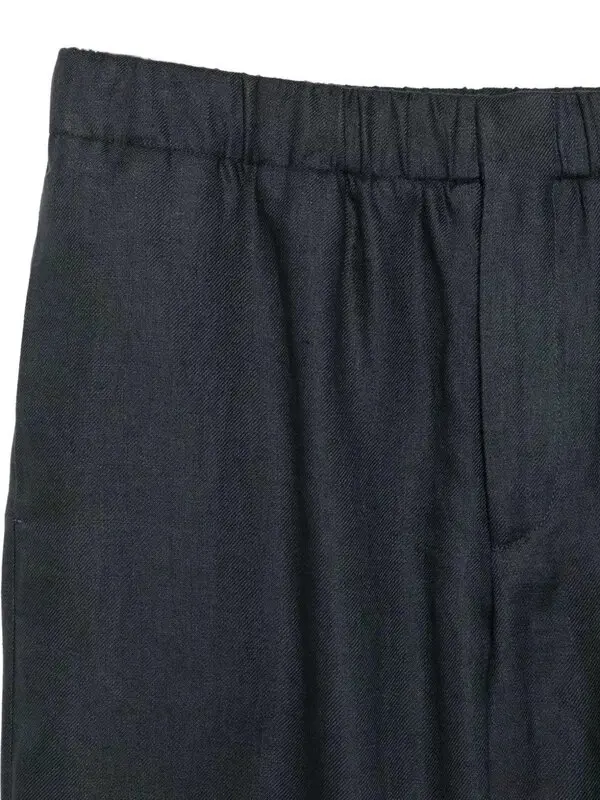 LARDINI Elasticated-waistband Trousers - Blue