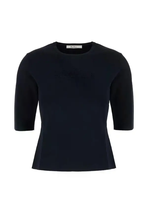 Max Mara Embossed T-shirt - Blue