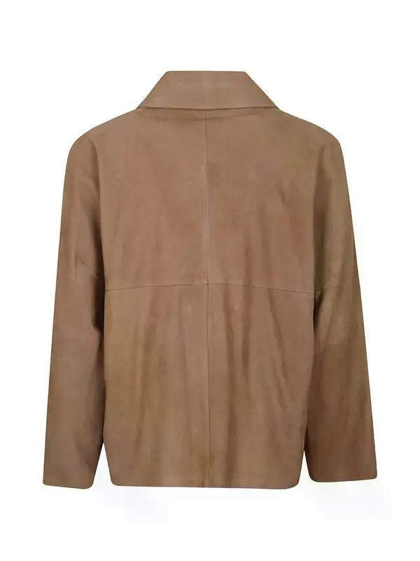 ARMA Leather Pocket Jacket - Neutrals