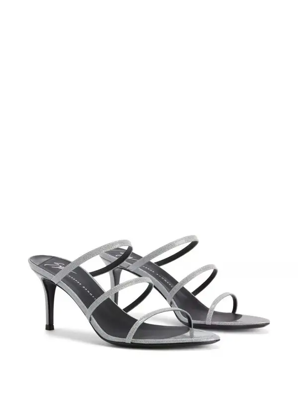 GIUSEPPE ZANOTTI Alimha 70mm Strappy Sandals - Silver