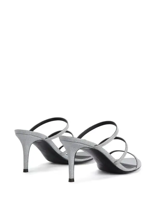 GIUSEPPE ZANOTTI Alimha 70mm Strappy Sandals - Silver