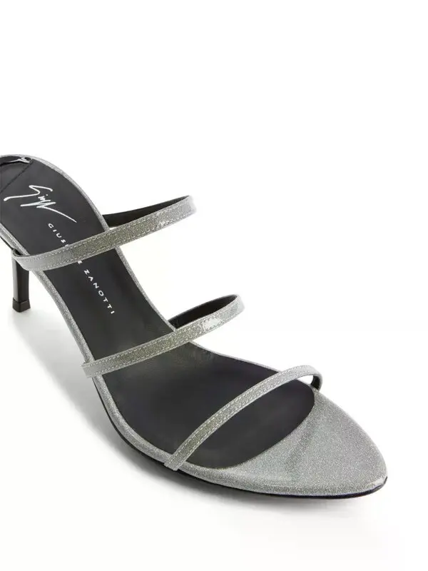 GIUSEPPE ZANOTTI Alimha 70mm Strappy Sandals - Silver