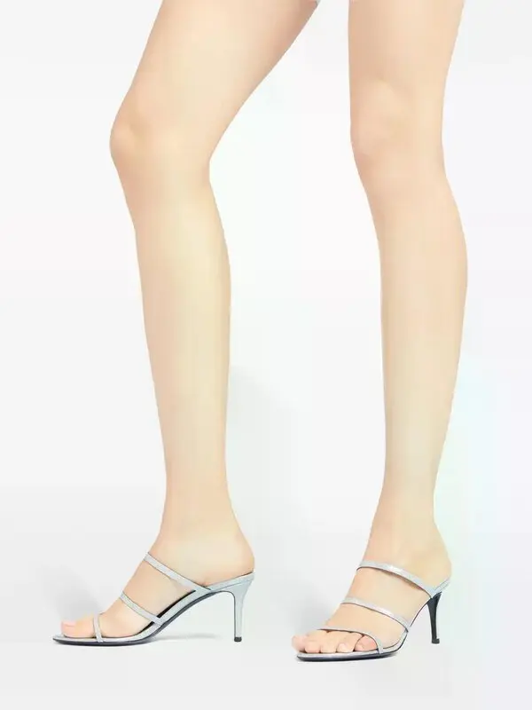 GIUSEPPE ZANOTTI Alimha 70mm Strappy Sandals - Silver