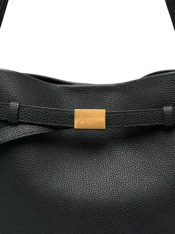 SYSTEM Grained Leather Shoulder Bag