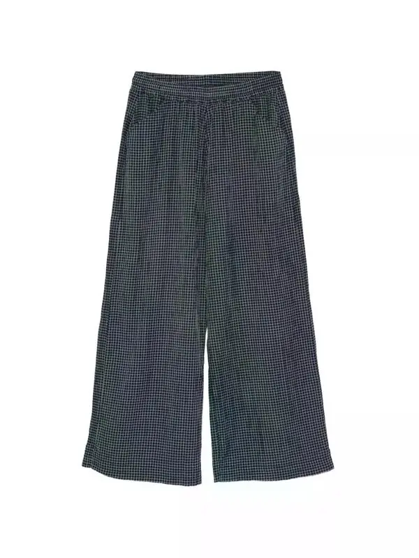 You Must Create Pocket Checked Trousers - Blue