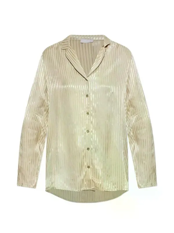 Hanro Striped Buttoned Top