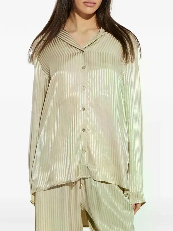 Hanro Striped Buttoned Top