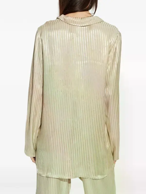 Hanro Striped Buttoned Top