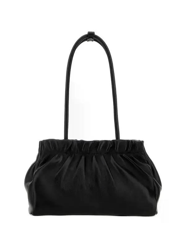 Prada Ruched Leather Shoulder Bag